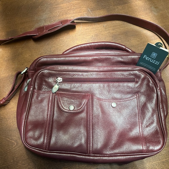 Peruzzi | Bags | Peruzzi Vintage Brand New Leather Cross Body Bag ...